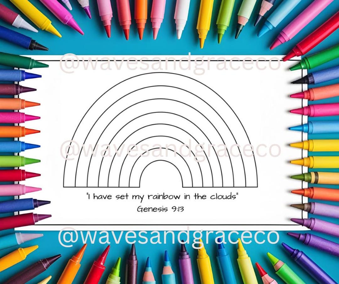 Rainbow Promise Activity Sheet - Instant Download - Etsy