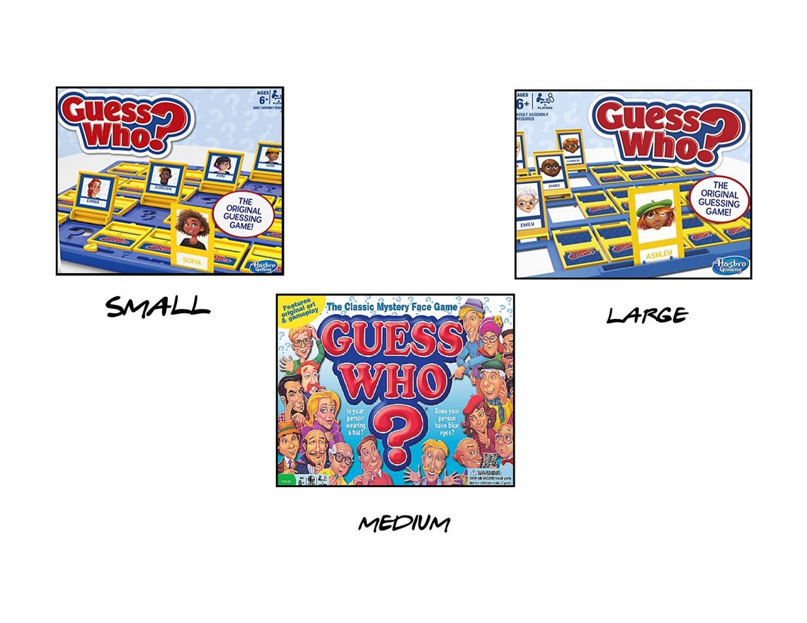 Printable Customizable Guess Who Digital Download - Etsy