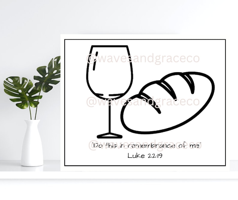 Communion Activity Sheet - Instant Download - Etsy