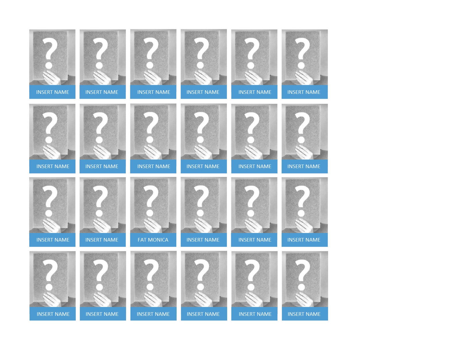 Printable Customizable Guess Who - Digital Download - Etsy