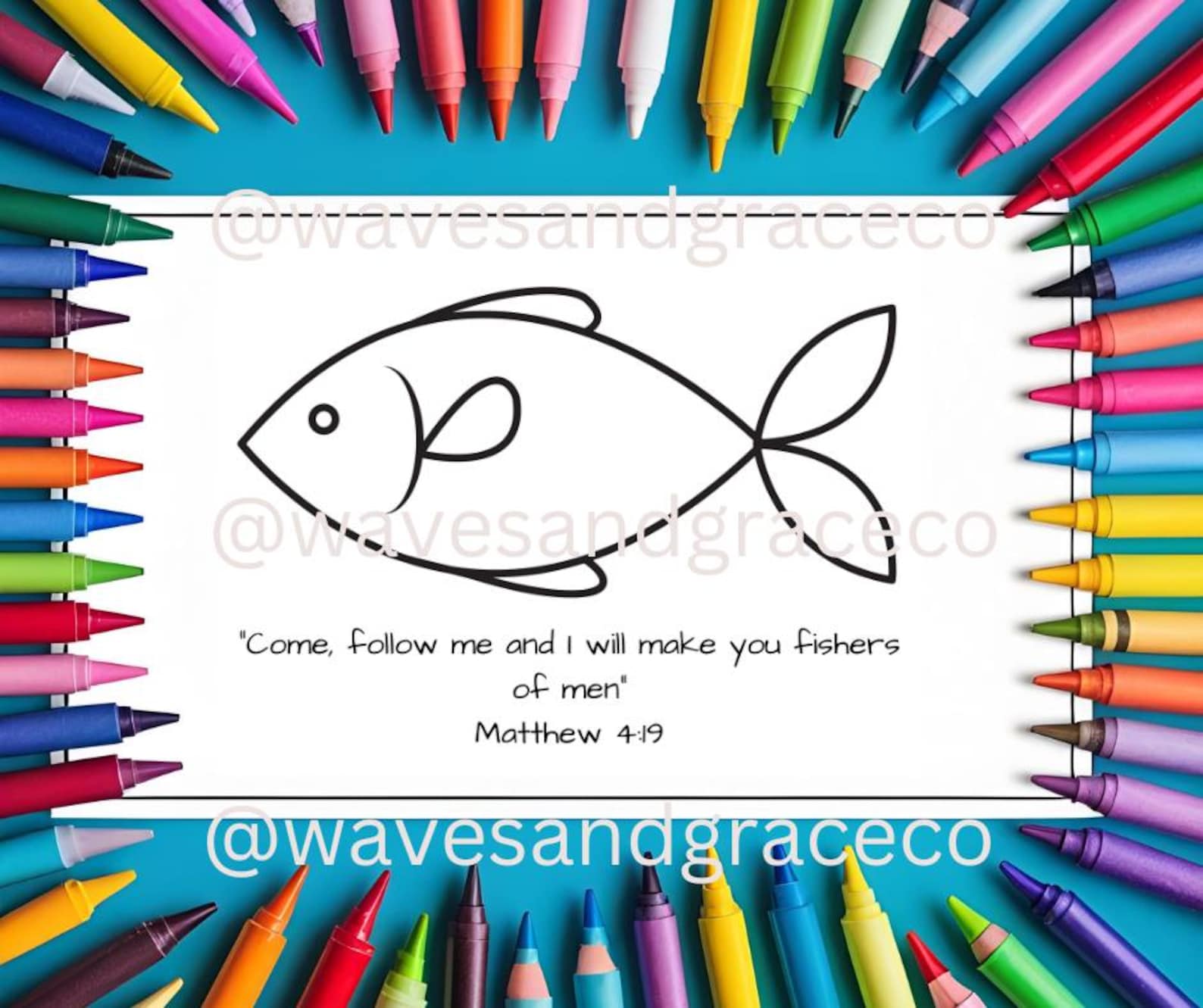 Fishers of Men Activity Sheet - Instant Download - Etsy