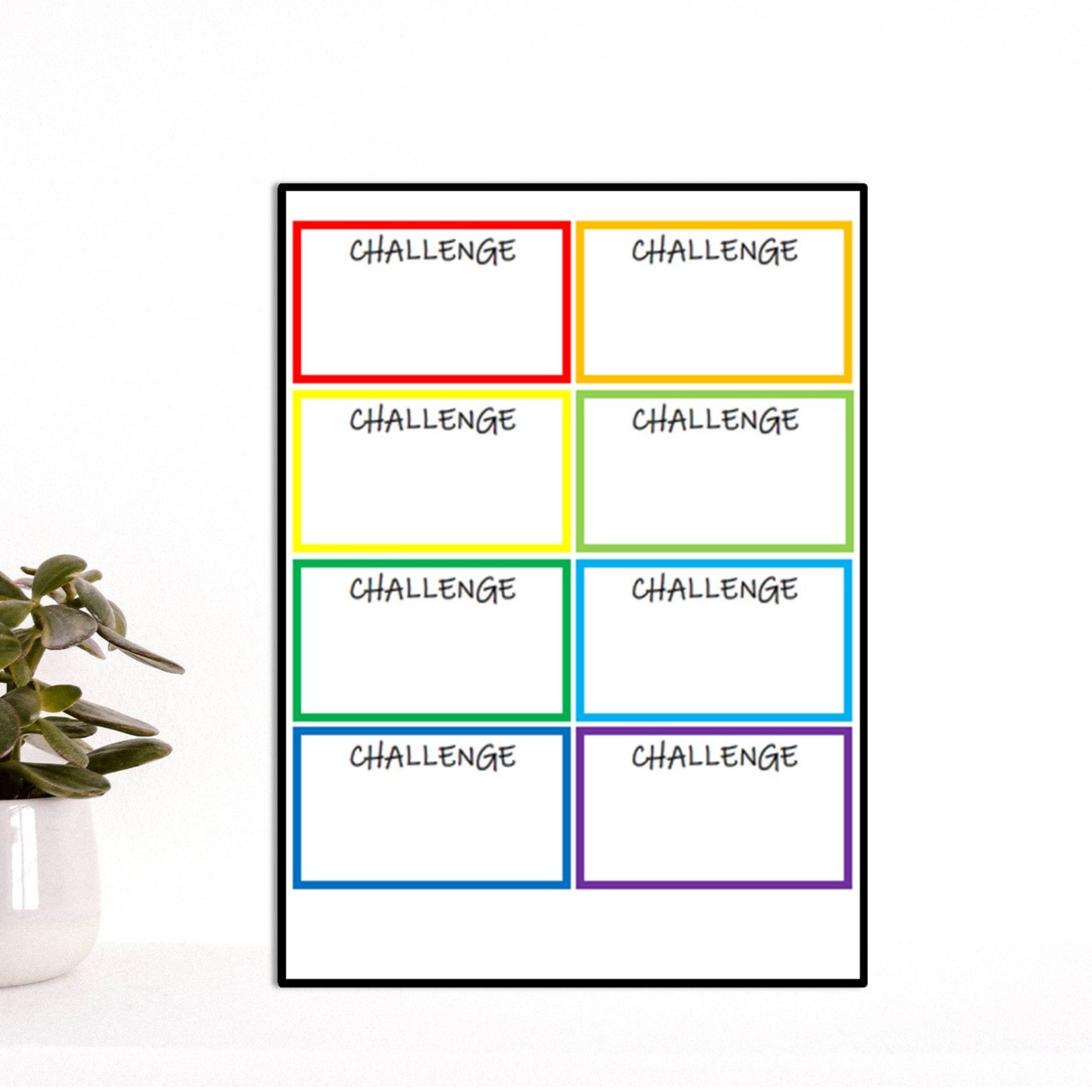 Plastic Wrap Ball Challenge Cards & Instructions - Etsy