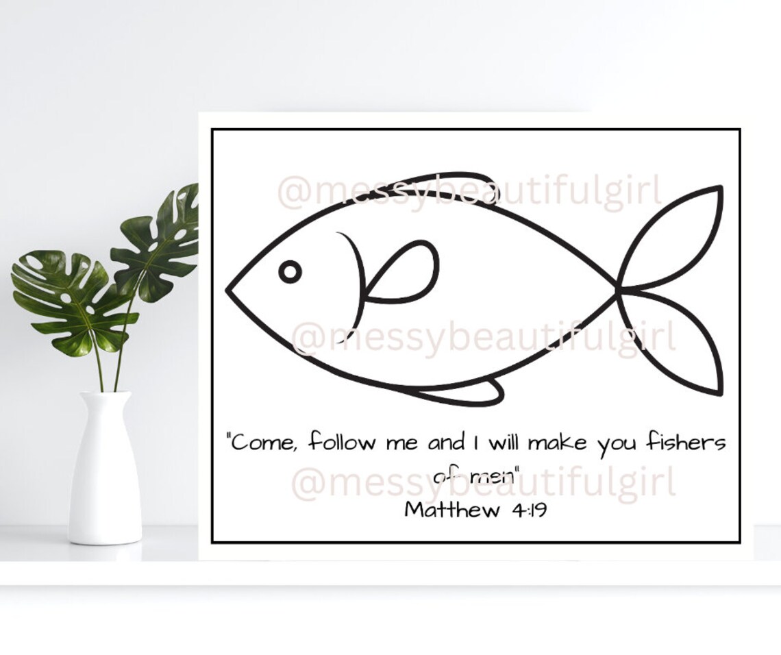 Fishers of Men Activity Sheet - Instant Download - Etsy