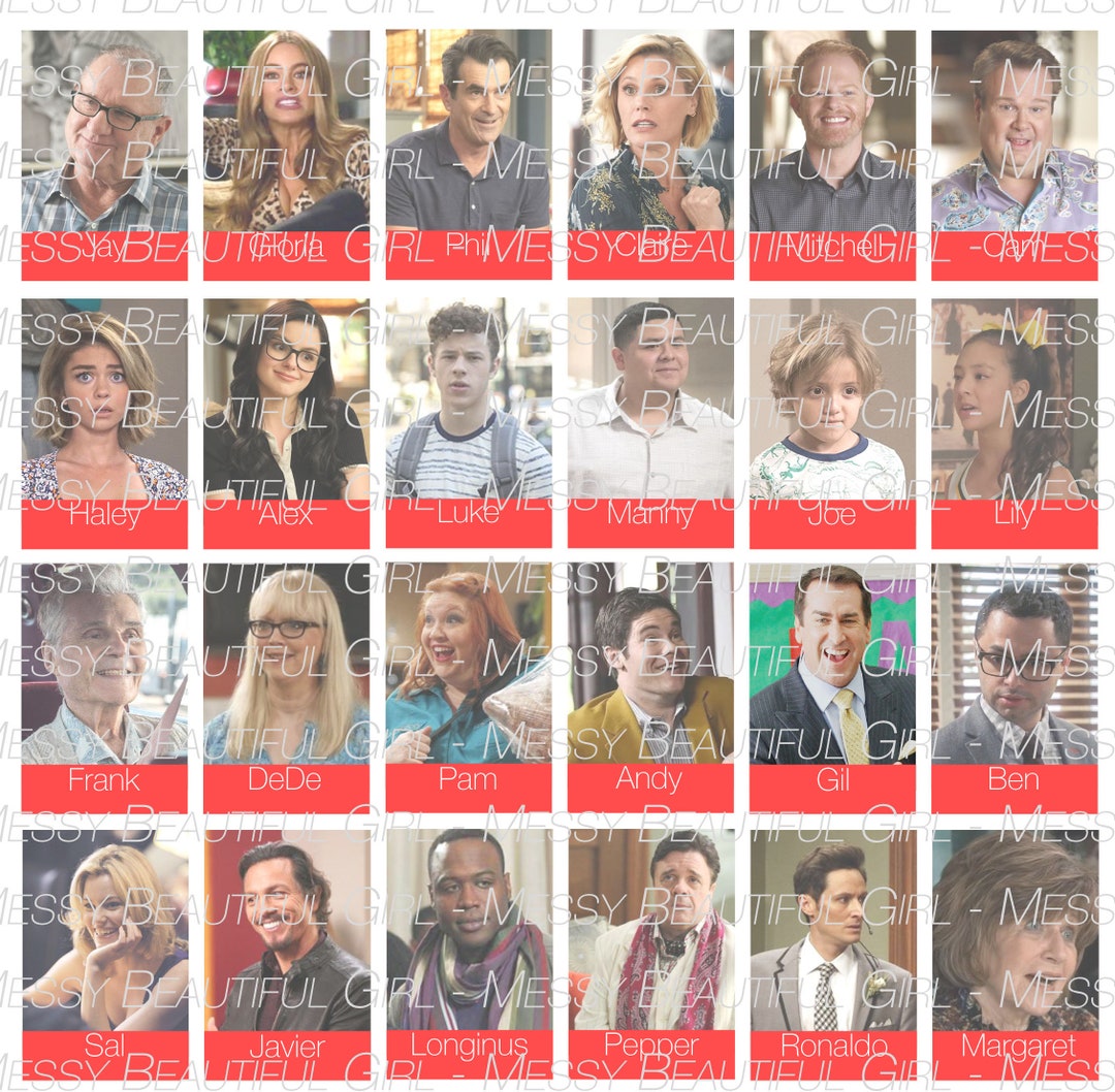 Guess Who? Modern Family Edition Digital Download - Etsy