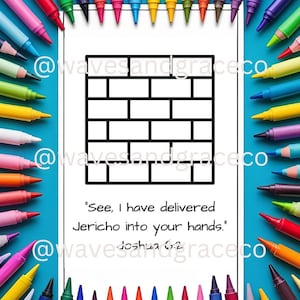 Jericho Activity Sheet - Instant Download - Etsy