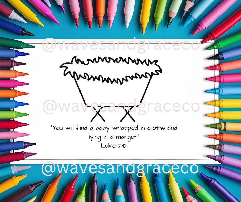 Manger Activity Sheet - Instant Download - Etsy