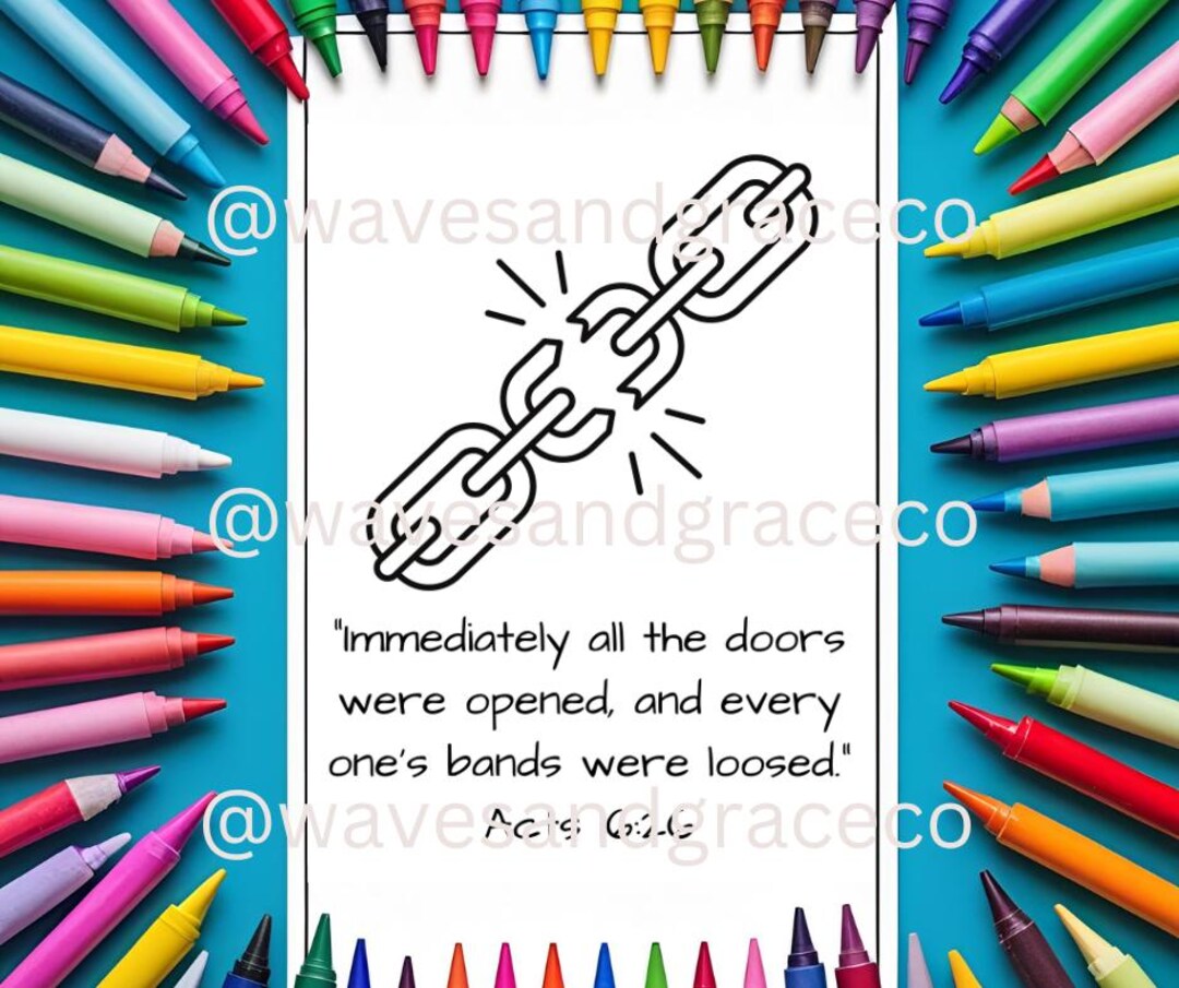 Broken Chains Activity Sheet - Instant Download - Etsy