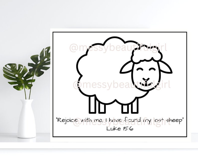 Lost Sheep Activity Sheet - Instant Download - Etsy