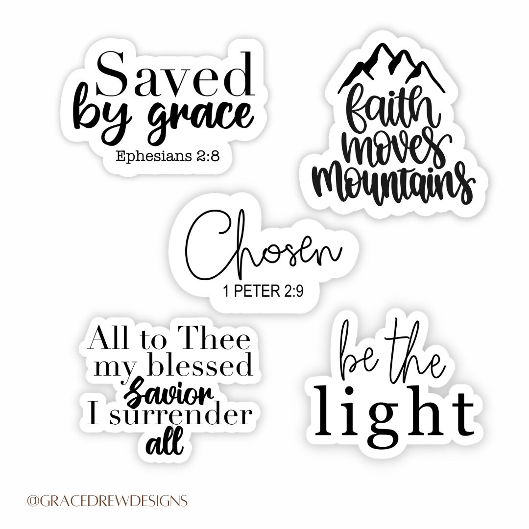 Faith Based Sticker Pack - Etsy
