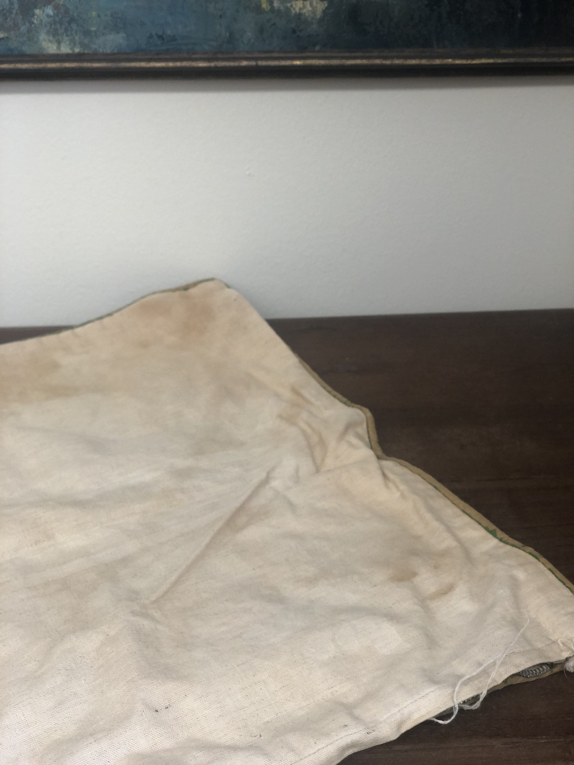 Vintage Retro MCM Animals Hand Embroidered Bird Pillowcase Mid Century ...