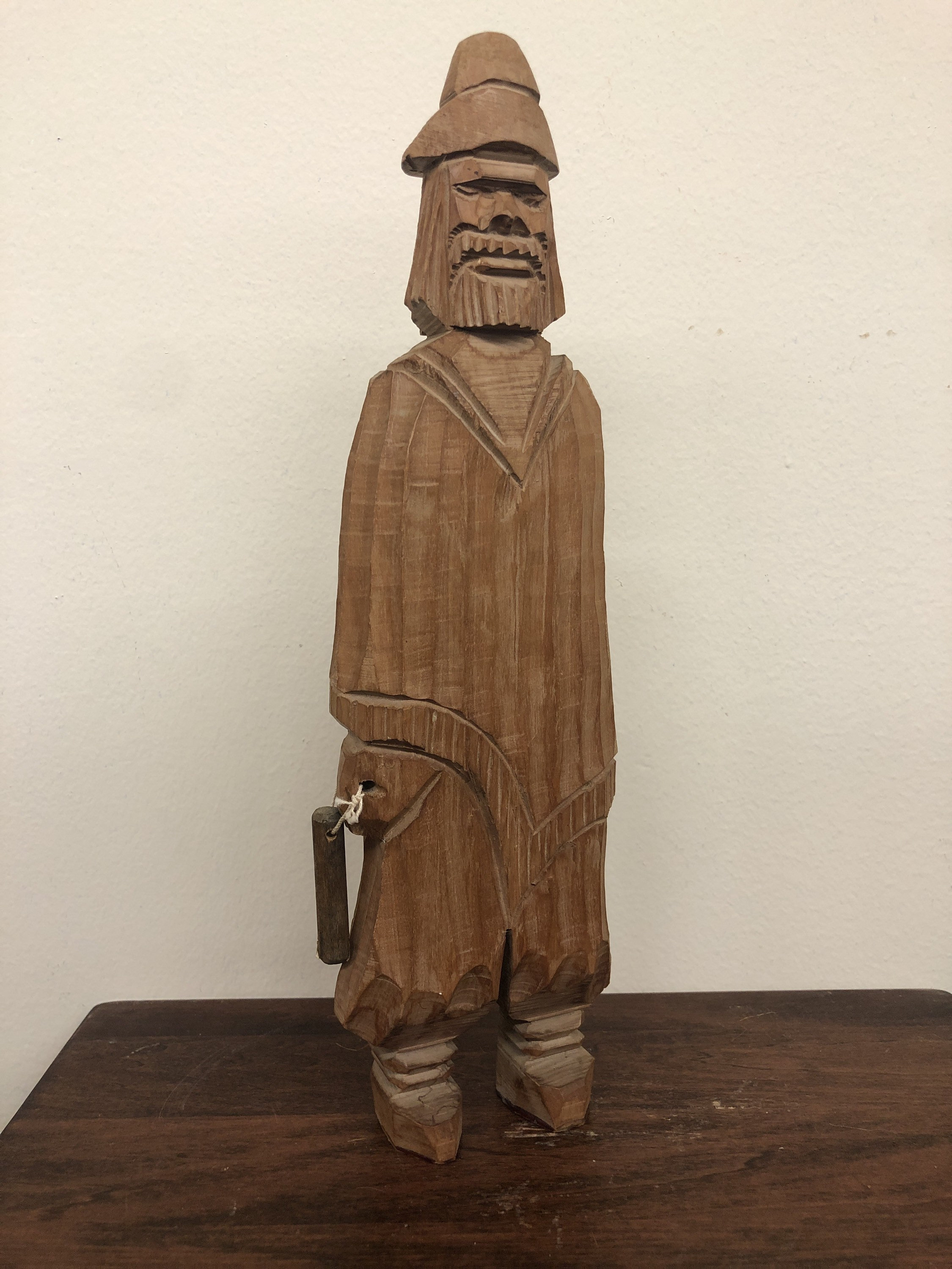 Vintage Mid Century Modern Handmade Wooden Statue Man People - Etsy