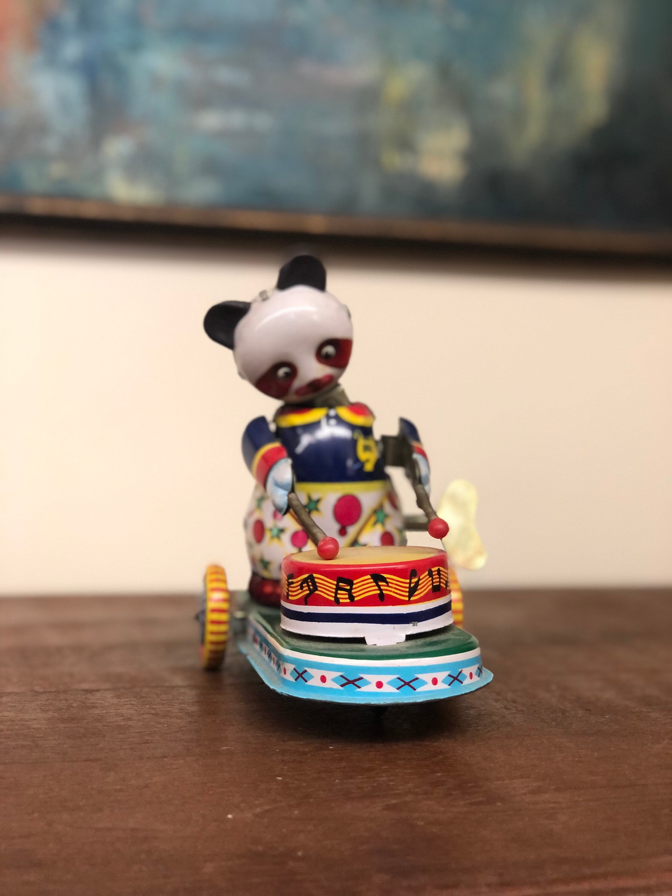 Vintage Antique Wind-up Toys Set Retro Mid Century Modern Toy Bear ...