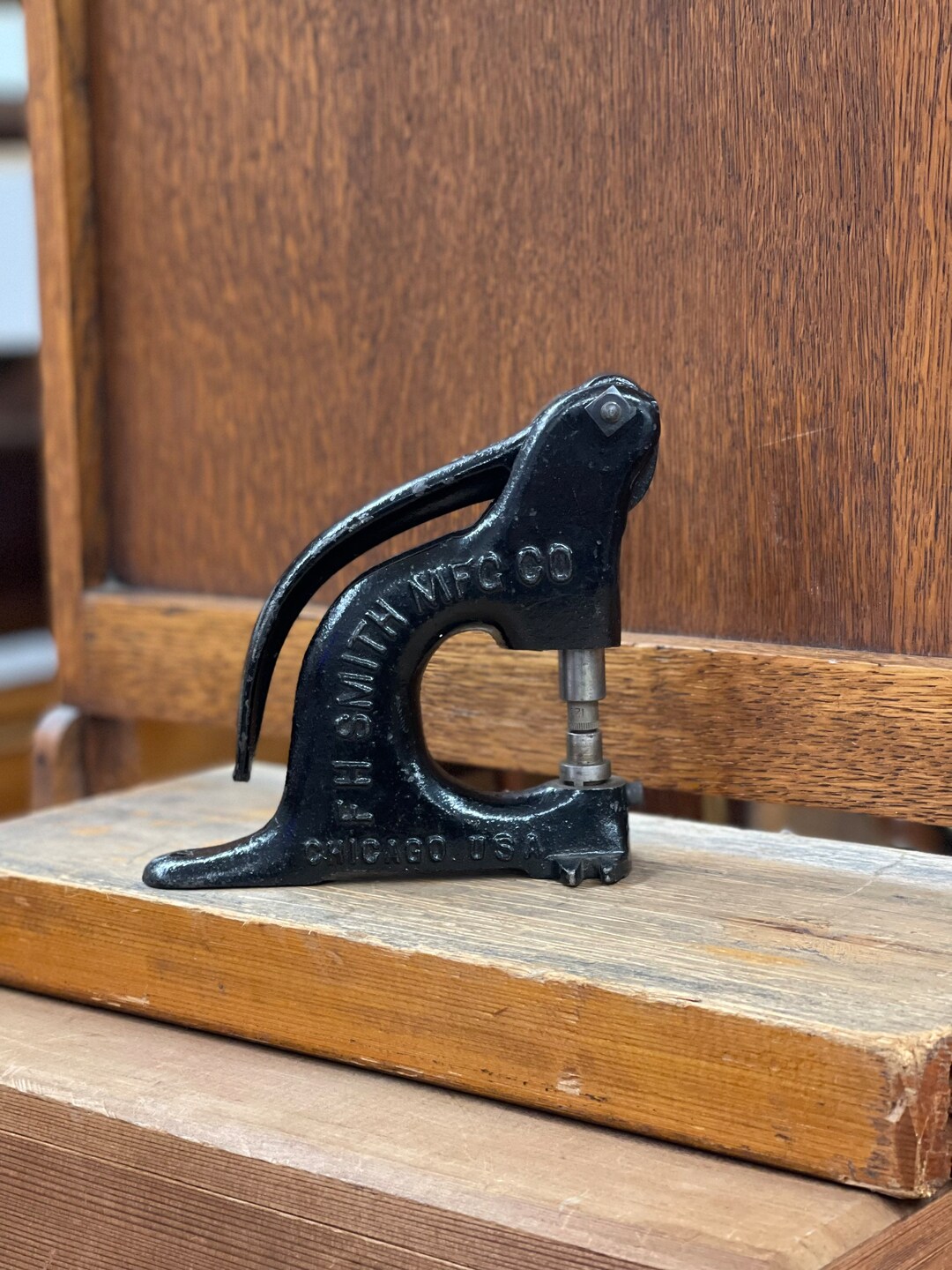 Antique 1905 Manufacture Riveting Machine Made in Chicago Industrial ...