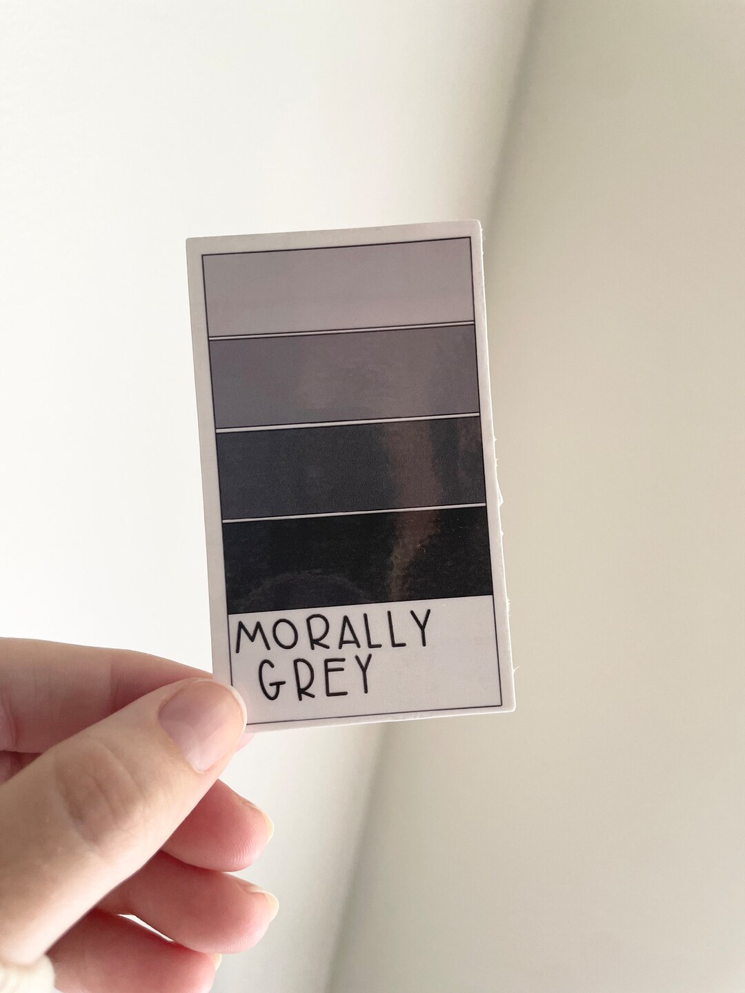 Morally Grey-paint Sticker - Etsy