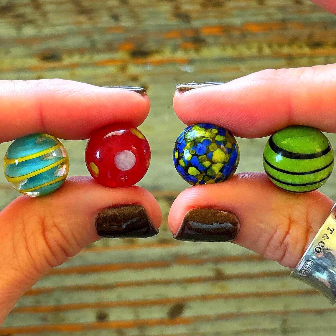 Lampwork Glass Marbles, 16~18mm - Etsy