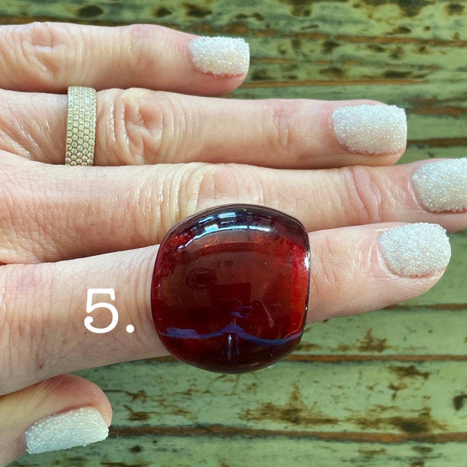 Lampwork Glass Rings, Mixed Color Infinity Style, Mixed Sizes - Etsy