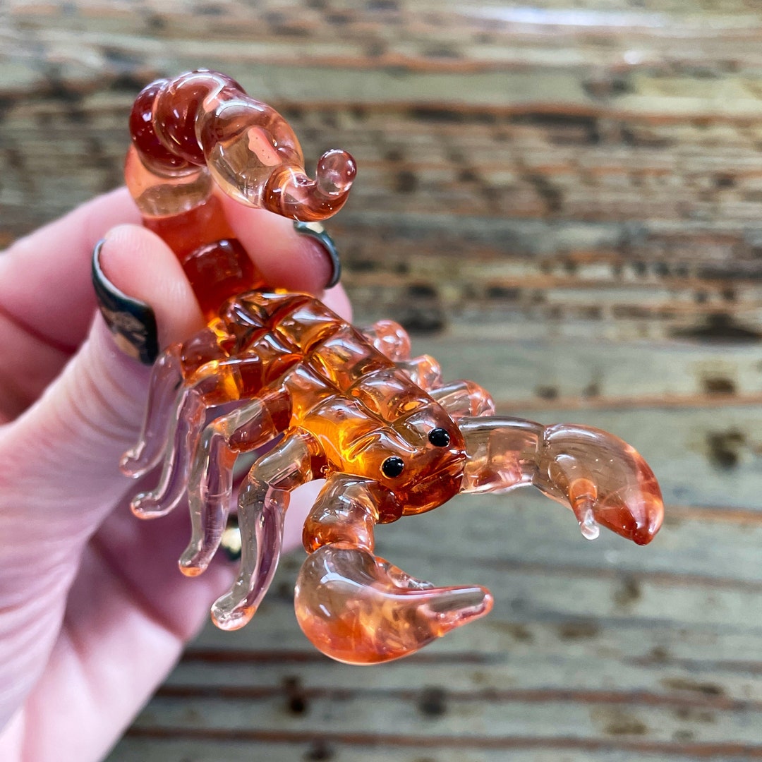 Lampwork Glass Scorpion Display - Etsy