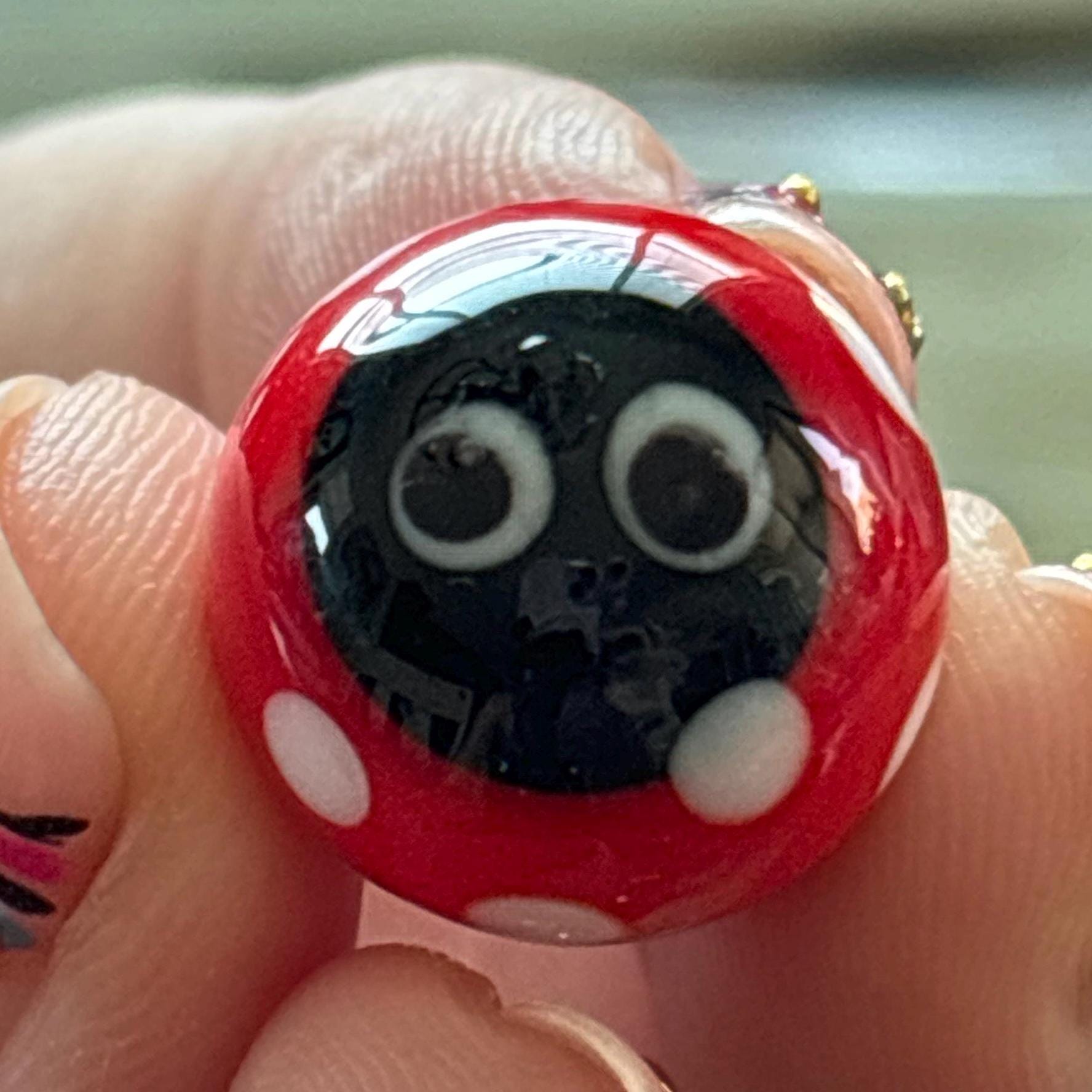 Ladybug Marbles, Lampwork Glass Marble, 17mm - Etsy