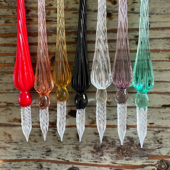Murano Glass Pen Dip Pen Glass Fountain Pen Gift for - Etsy