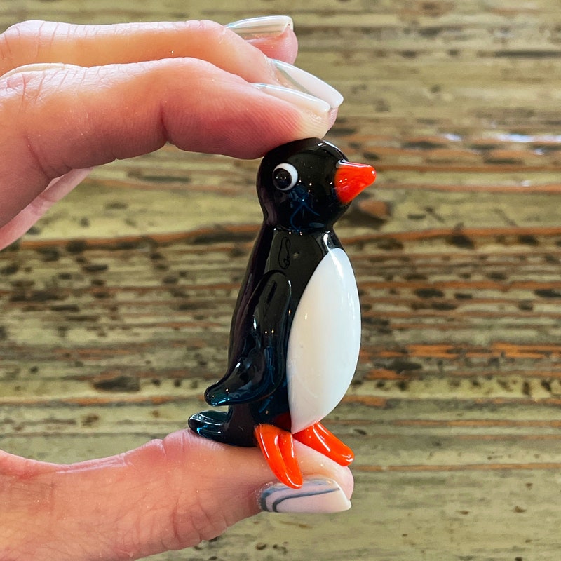 Glass Penguin - Etsy