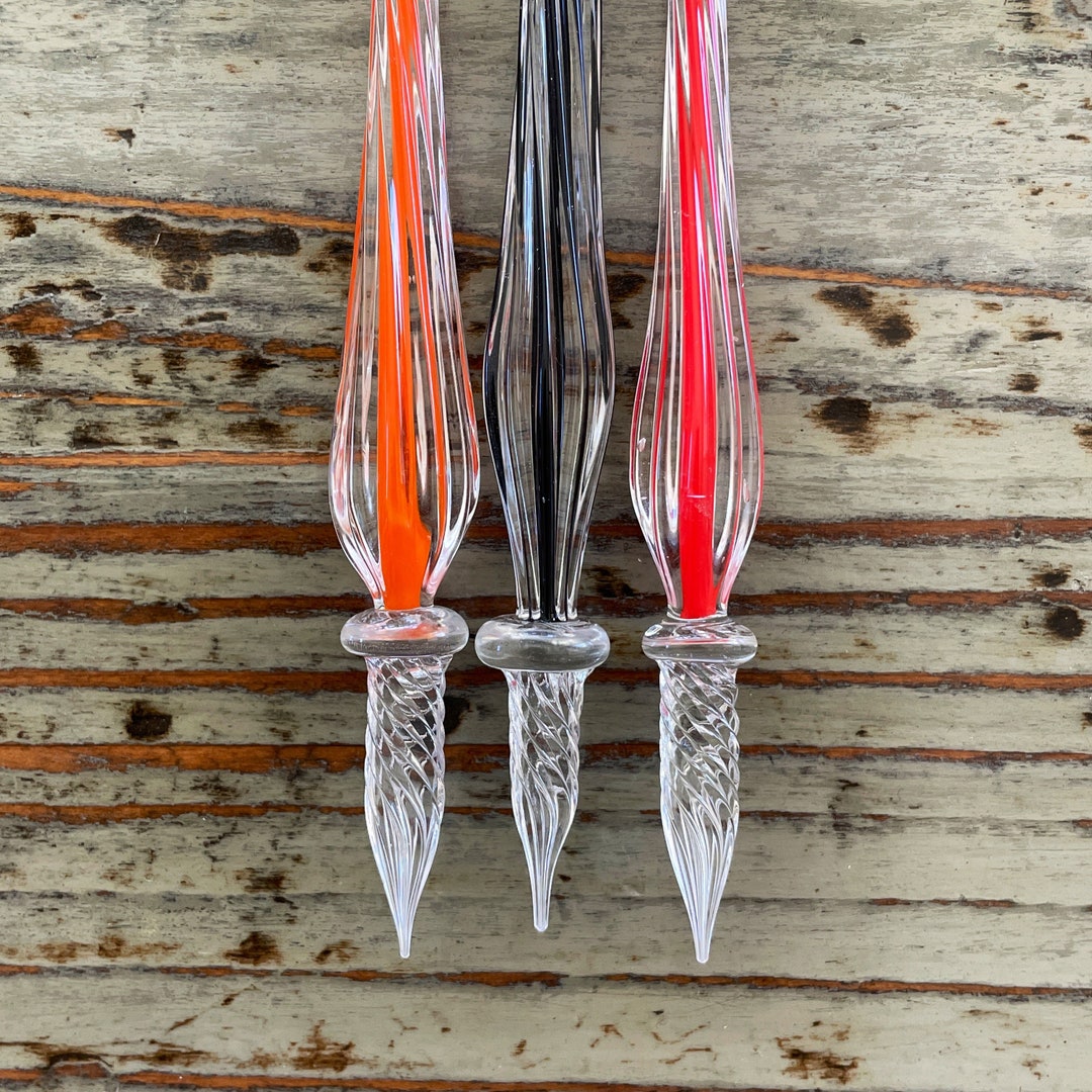 Lampwork Glass Pen, Dip Pen, Glass Fountain Pen, Gift for Writer ...