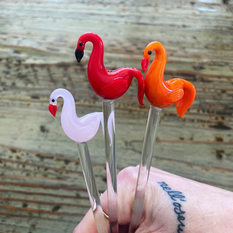 Glass Flamingo - Etsy
