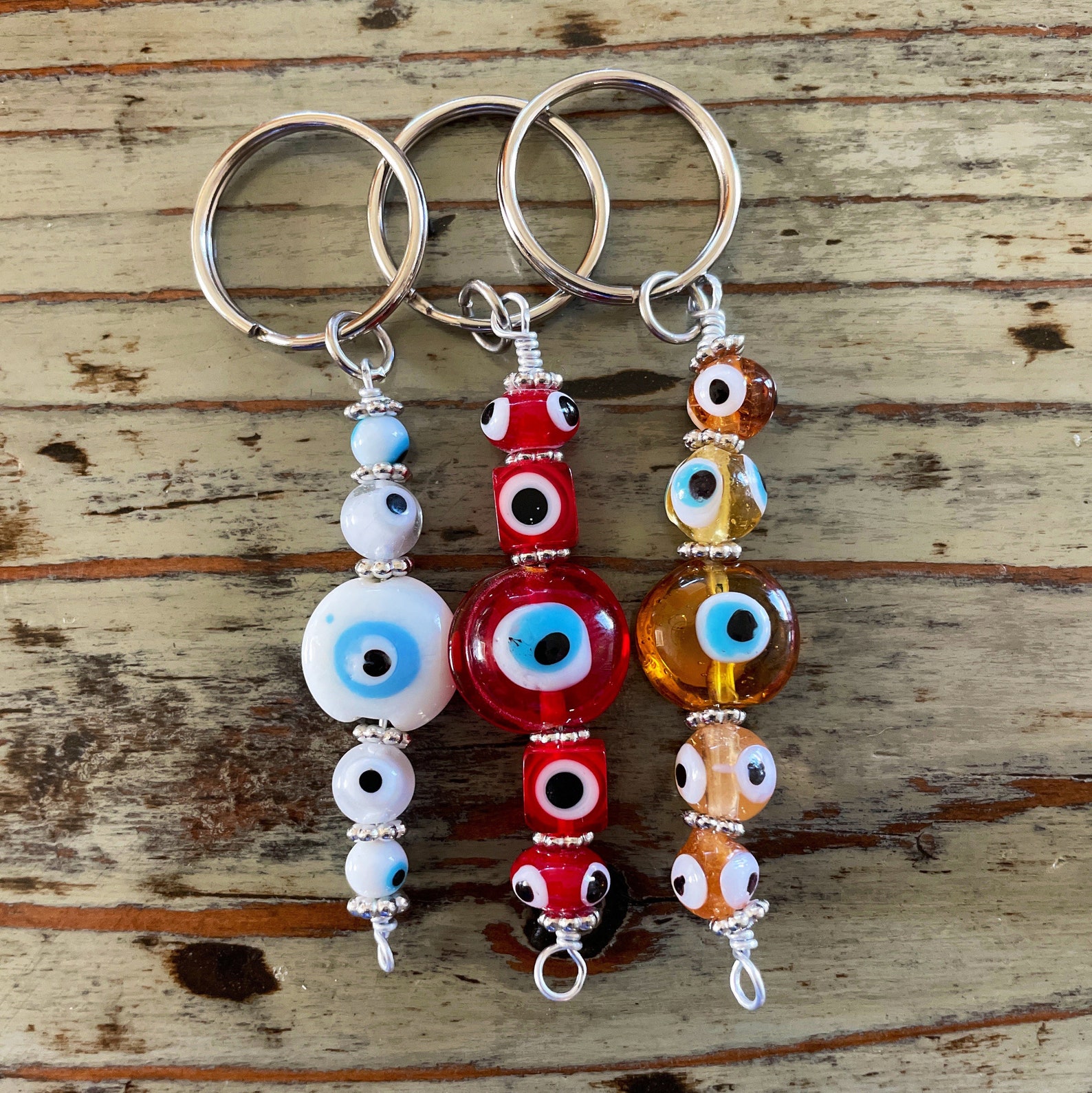Evil Eye Key Chains, Bag Chains, Protection Beads, Protect Your Energy ...