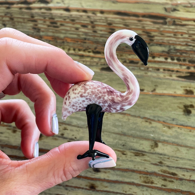 Glass Flamingo - Etsy