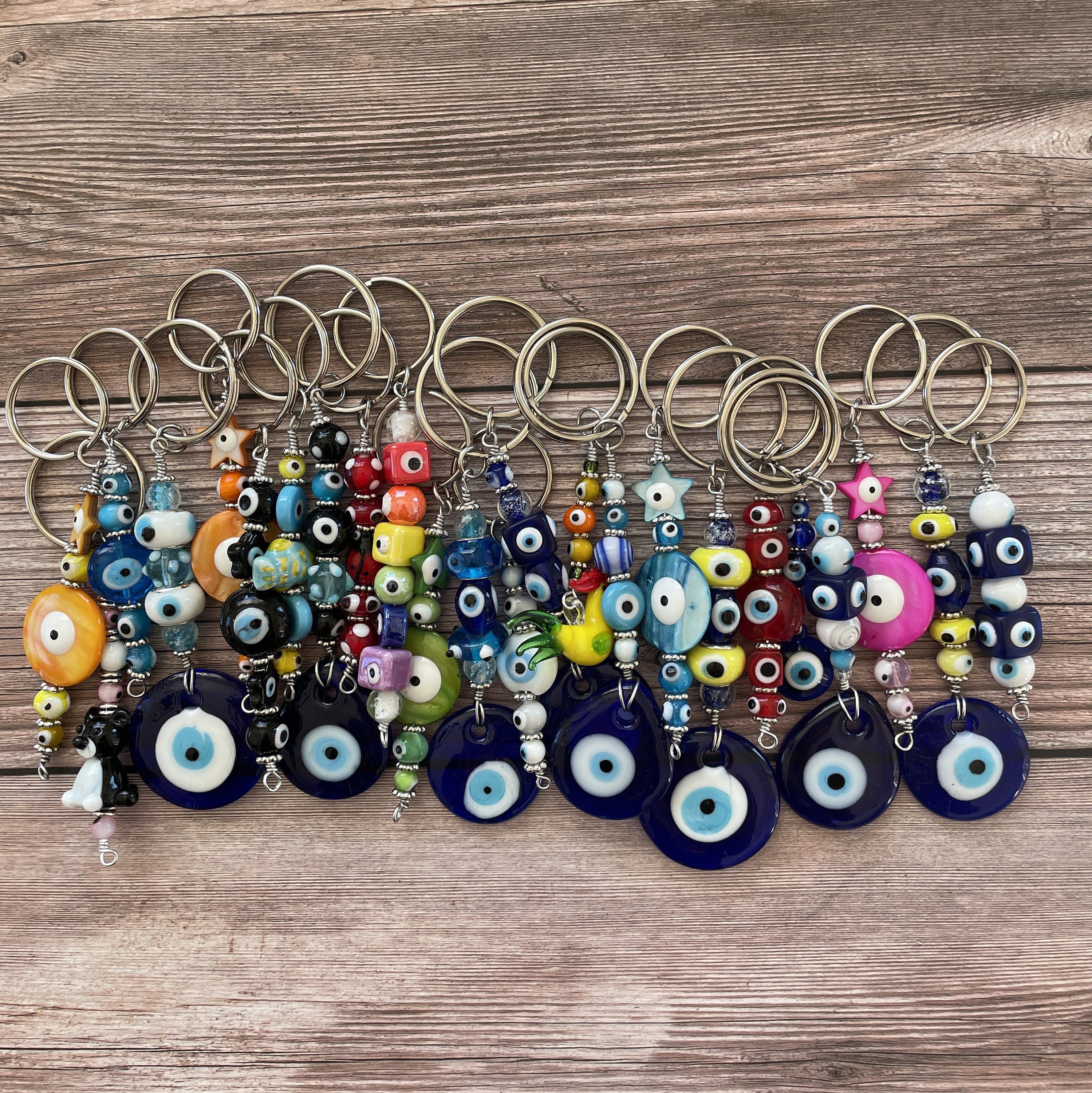 Evil Eye Key Chains, Bag Chains, Protection Beads, Protect Your Energy ...
