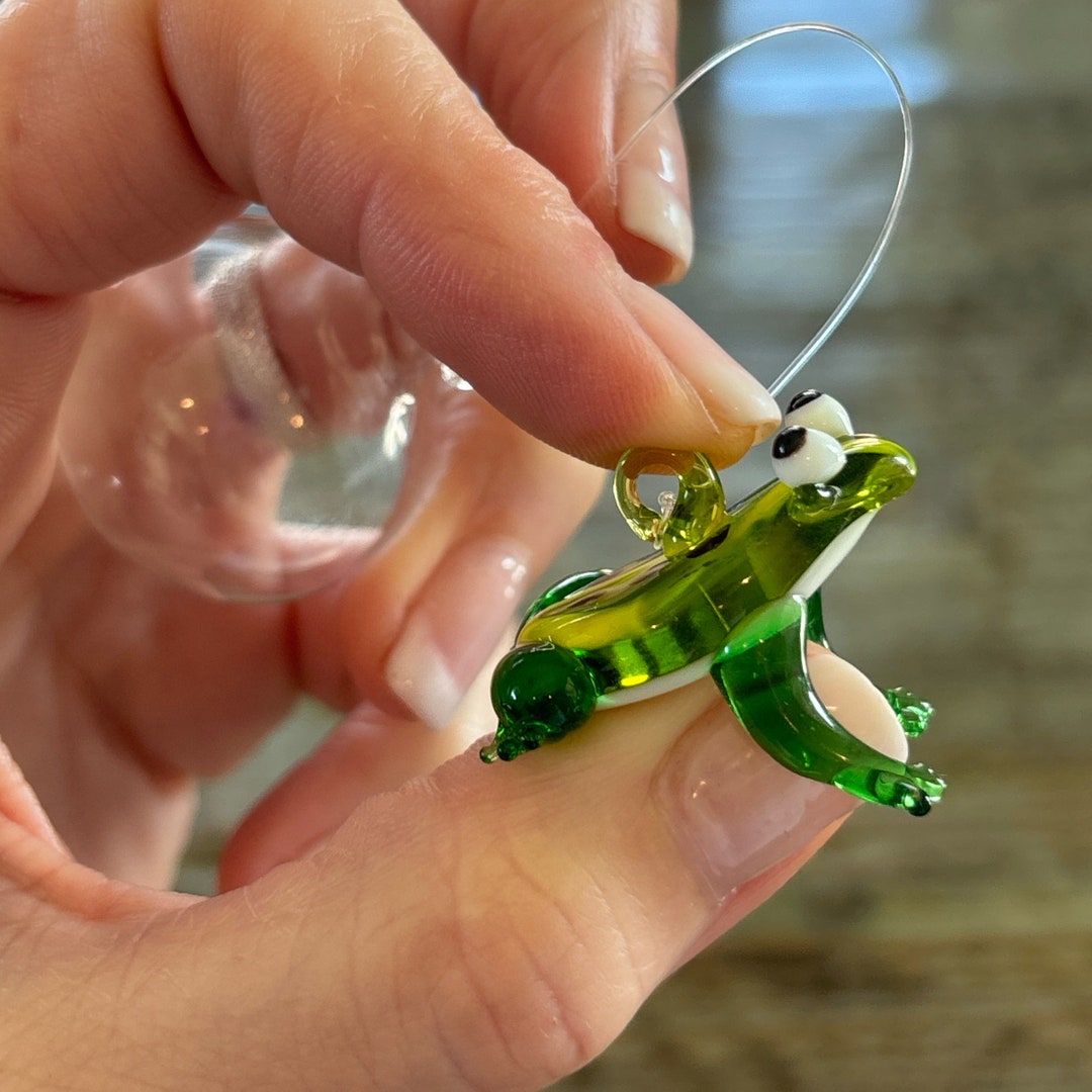 Lampwork Glass Frog, Float Glass for Aquariums, Cute Aquarium Decor - Etsy