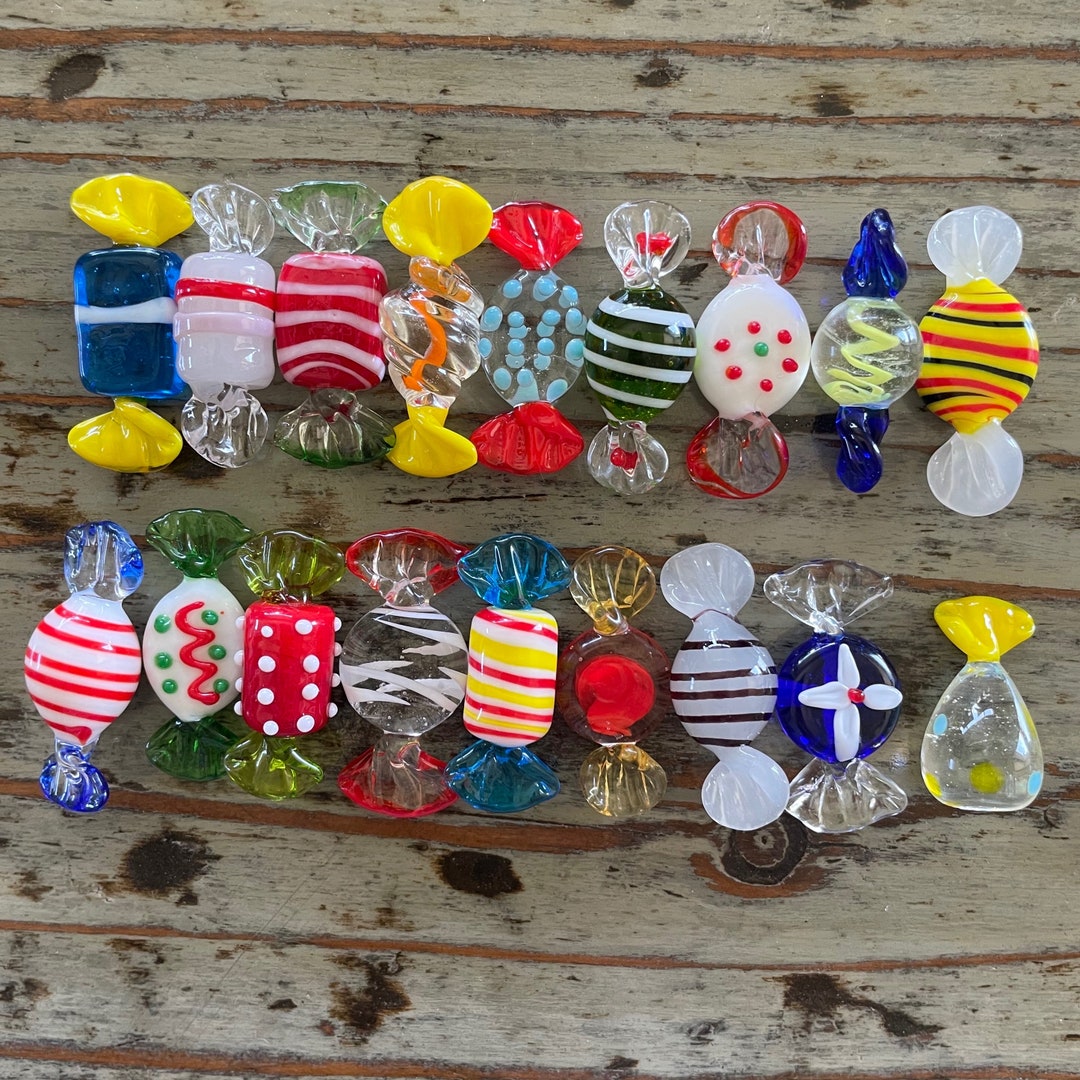 Lampwork Glass Candy, 30mm, Display, Decoration, Figurine - Etsy