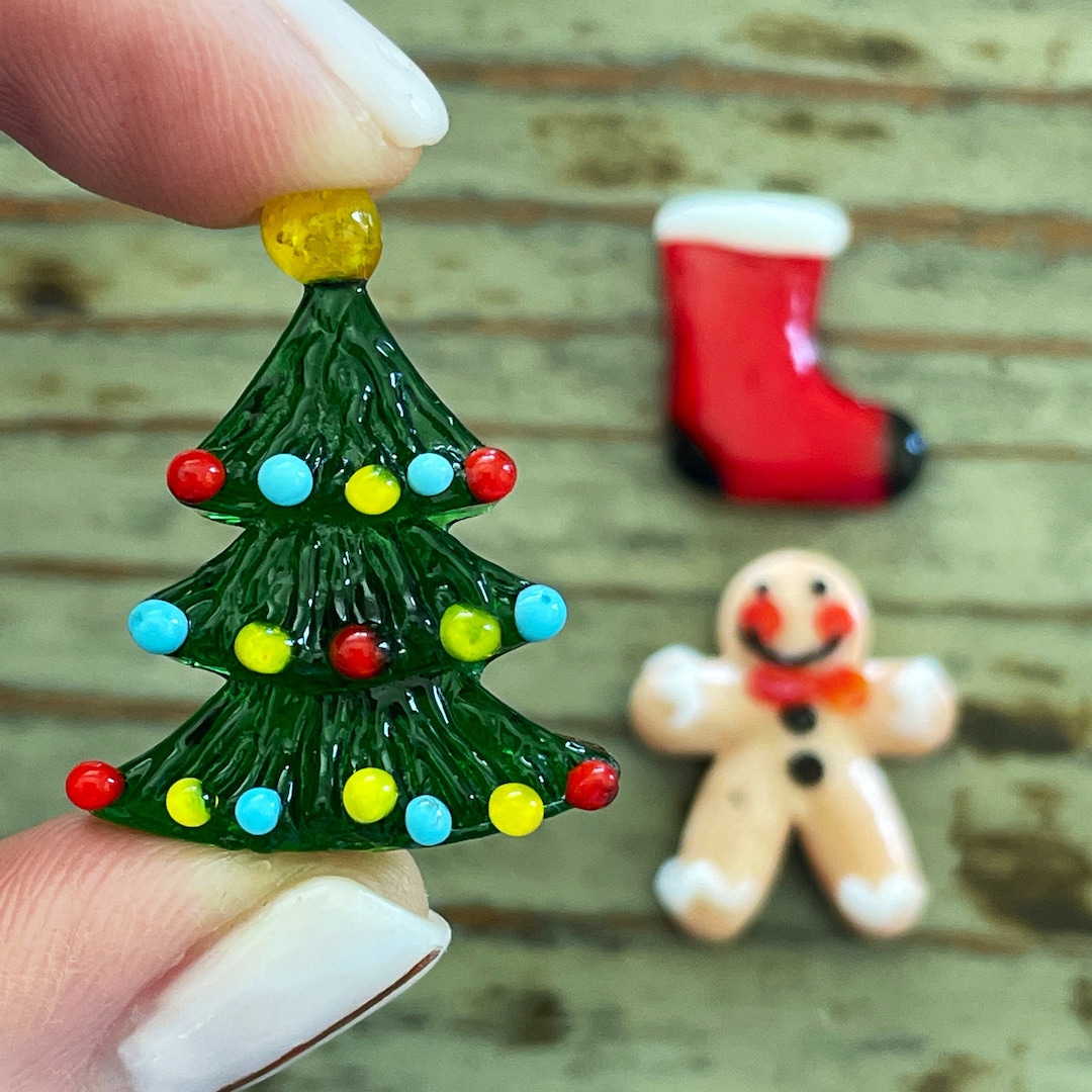 Glass Christmas Magnets, Holiday Refrigerator Magnet - Etsy