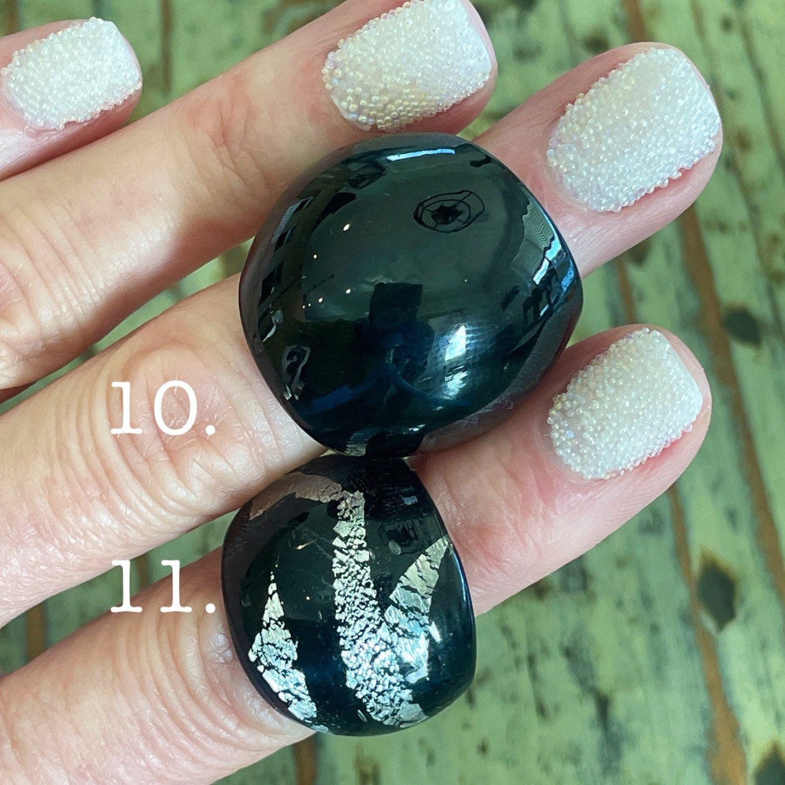 Lampwork Glass Rings, Mixed Color Infinity Style, Mixed Sizes - Etsy