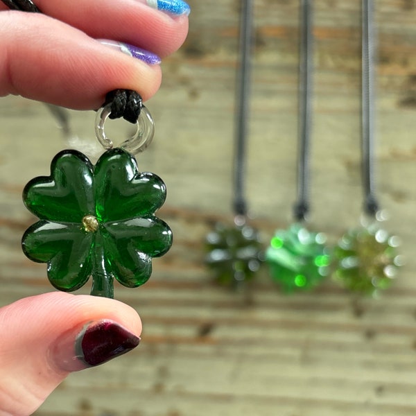 Glass Clover - Etsy