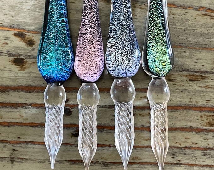 Murano Glass Pen, Dip Pen, Glass Fountain Pen, Gift for Writer, Writers ...