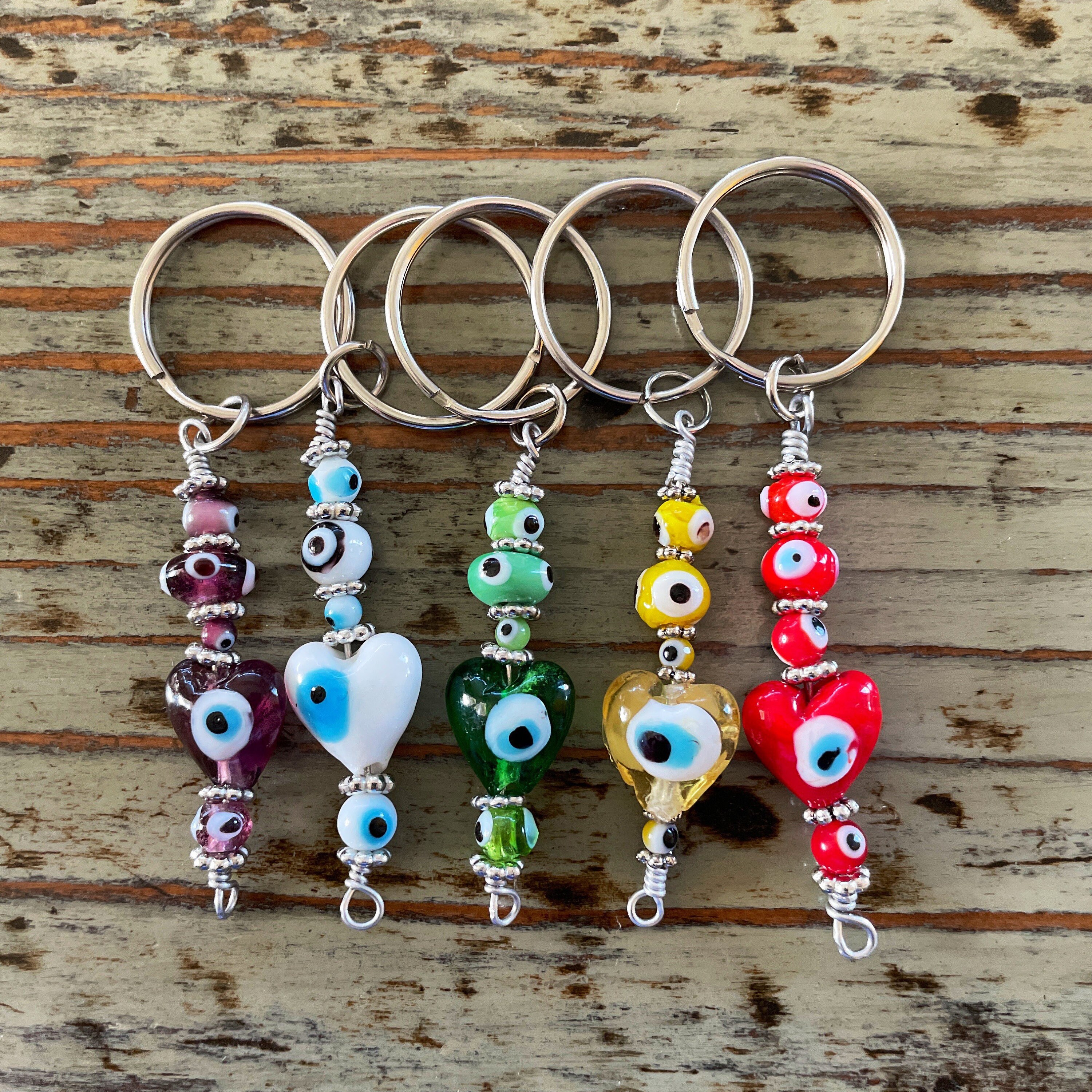 Evil Eye Key Chains, Bag Chains, Protection Beads, Protect Your Energy ...