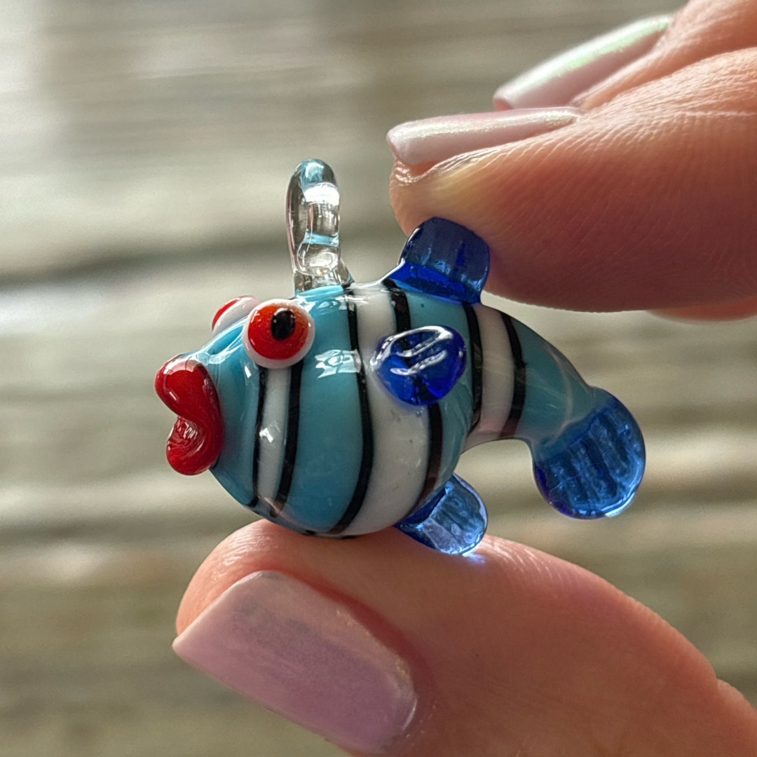 Lampwork Glass Puffer Fish, Float Glass for Aquarium or Pendants - Etsy