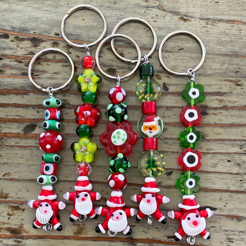 Millefiori Murano Santa Claus Key Chains Bag Charms Purse - Etsy