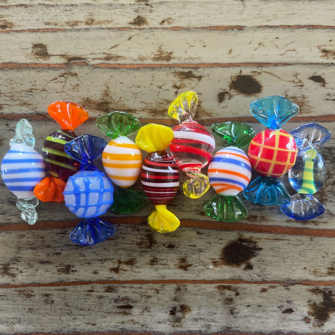 Lampwork Glass Candy, 30mm, Display, Decoration, Figurine - Etsy