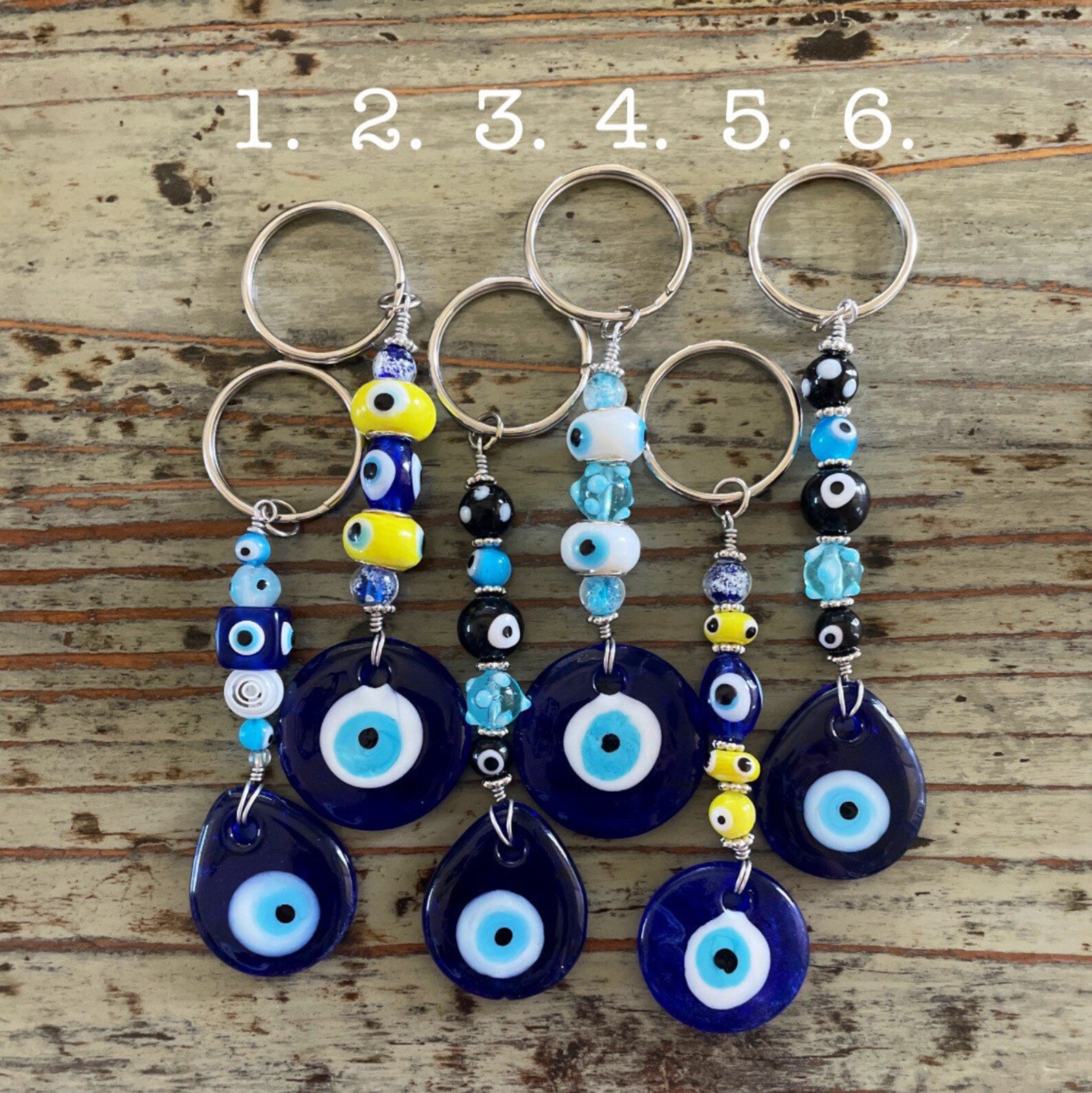 Evil Eye Key Chains, Bag Chains, Protection Beads, Protect Your Energy ...