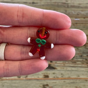 Lampwork Gingerbread Man Bead 28mm, Glass Gingerbread Men - Etsy