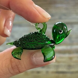 Lampwork Glass Turtle, Float Glass for Aquariums, Cute Aquarium Decor ...