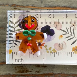 Lampwork Gingerbread Man Bead 28mm, Glass Gingerbread Men - Etsy