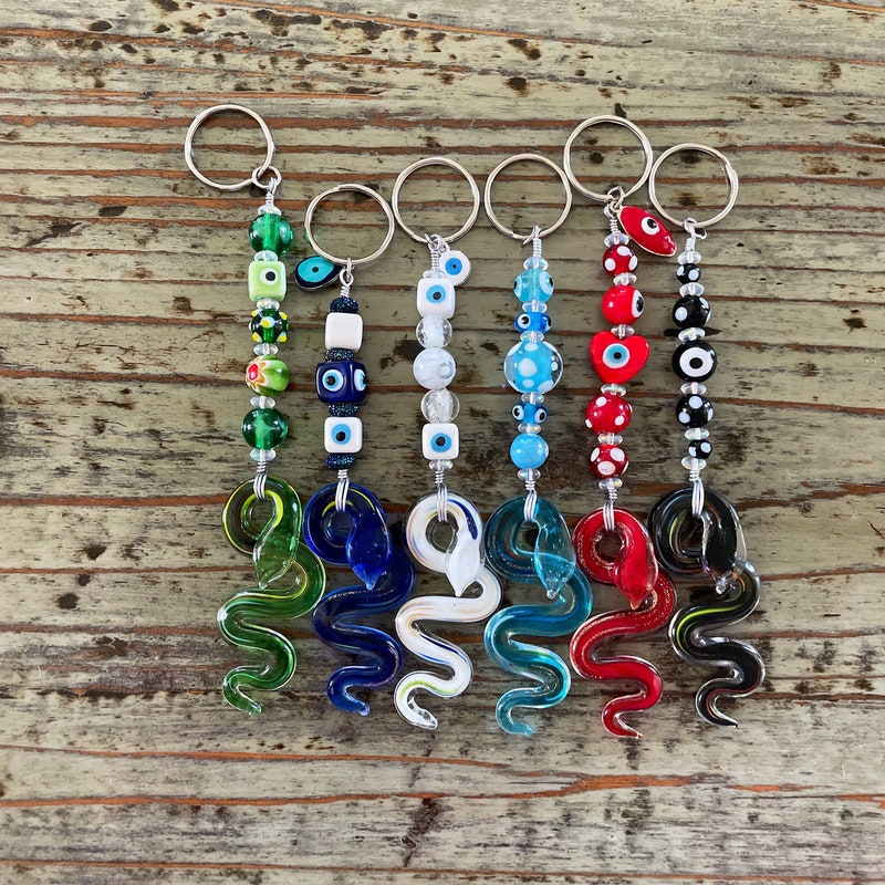 Snake Keychain - Etsy