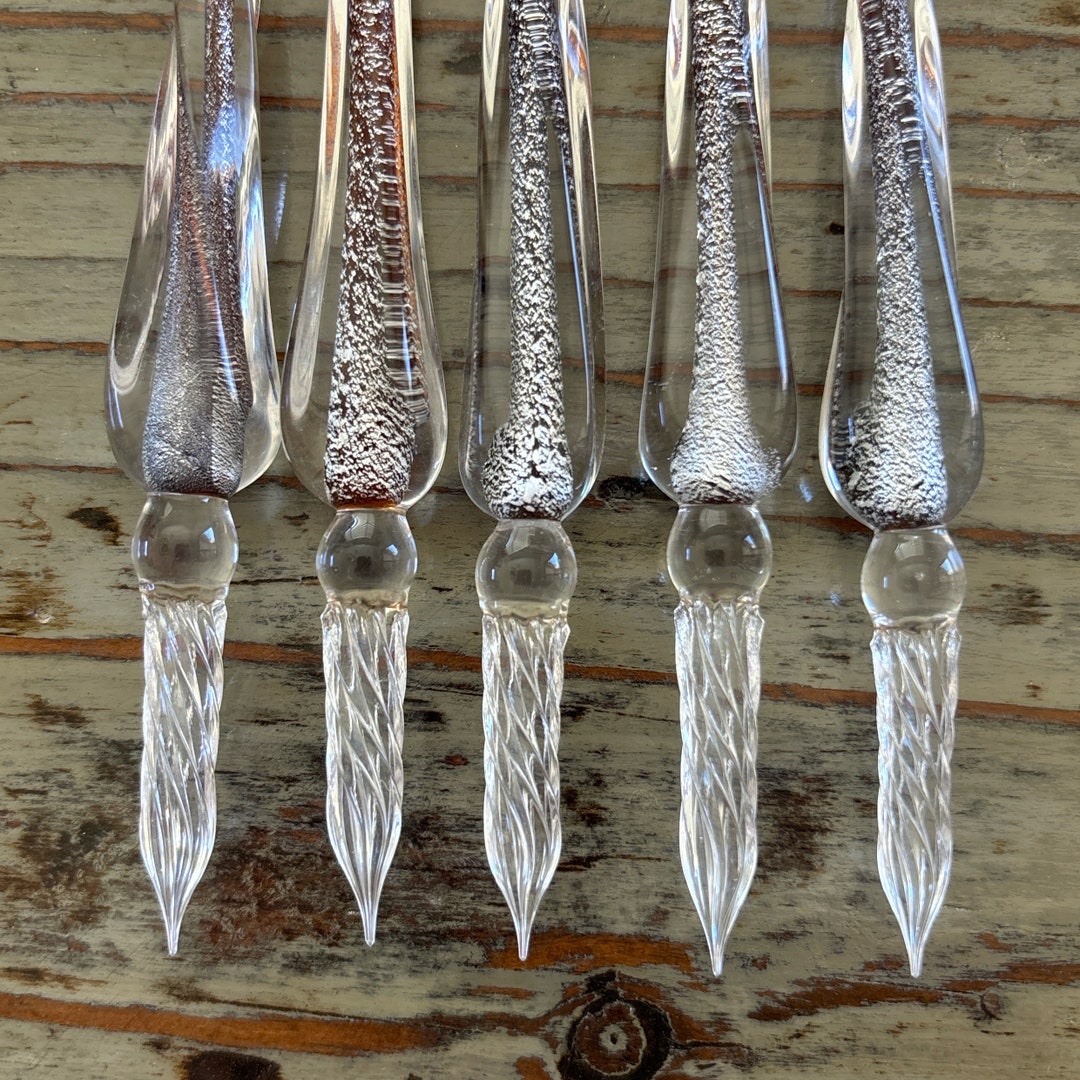 Lampwork Glass Pen, Dip Pen, Glass Fountain Pen, Gift for Writer ...