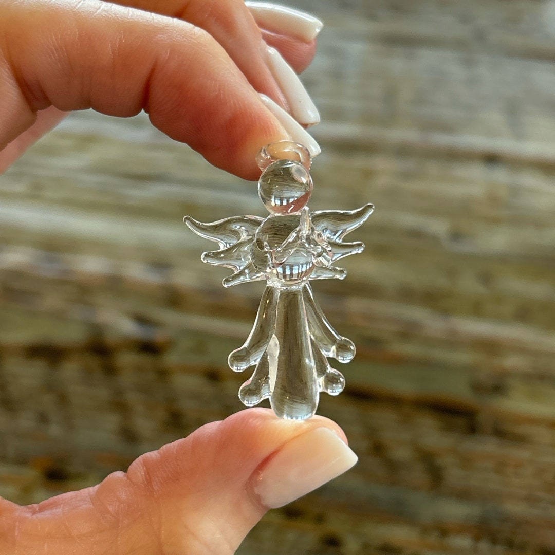 Lampwork Angel Pendant, Adorable Glass Cherub - Etsy