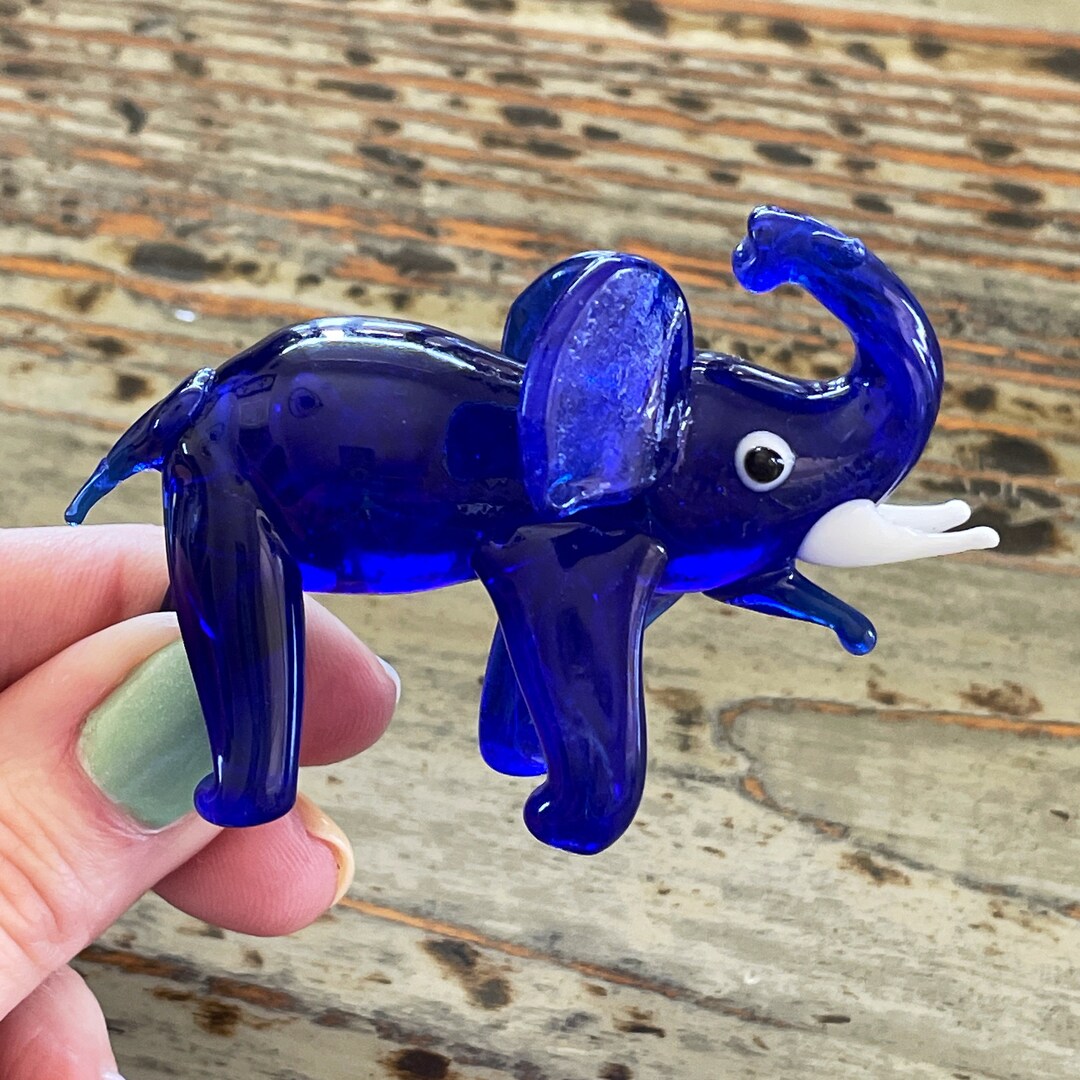 Lampwork Glass Elephant, Large Lucky Elephants, Display, Decoration ...