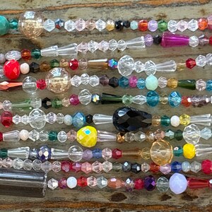 Mixed Glass Bead Strands, Brightly Multi Colored Faceted Beads, 2mm ...