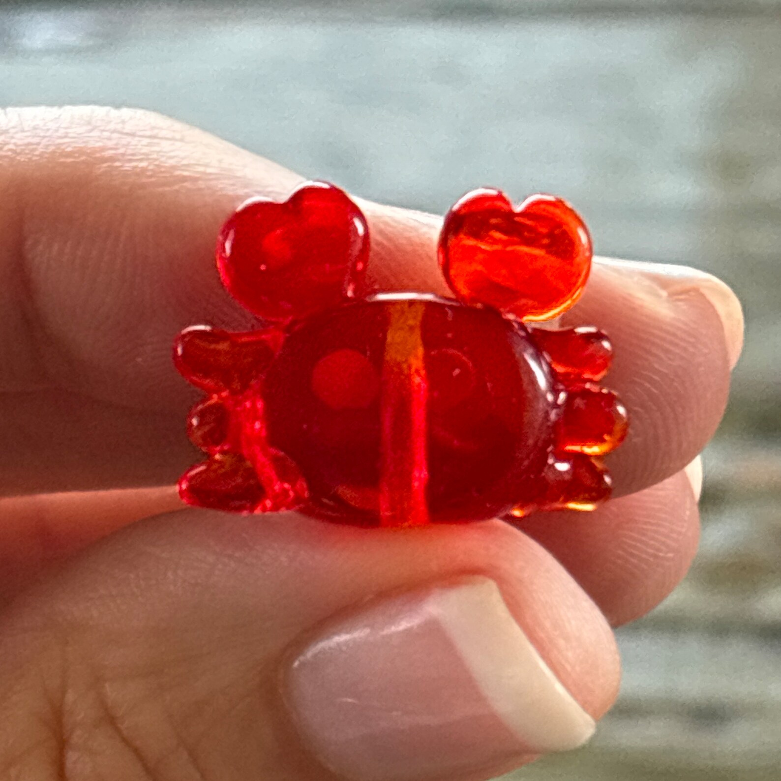 Lampwork Crab Bead 24mm, Red Glass Crabs - Etsy