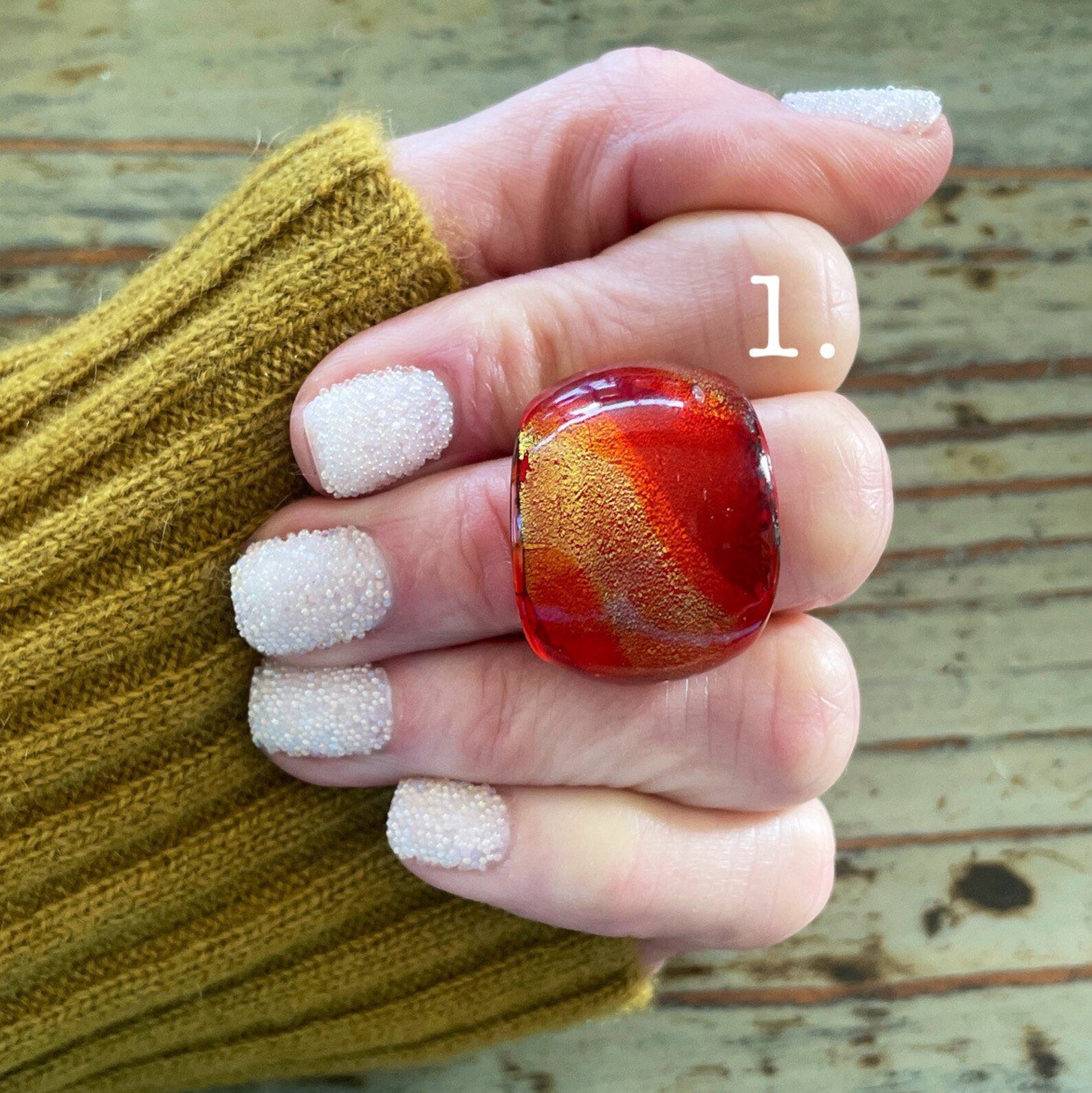 Lampwork Glass Rings, Mixed Color Infinity Style, Mixed Sizes - Etsy